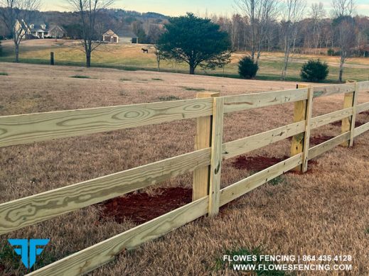 3 Rail Deck Board Fence - Flowes Fencing | Residential and Commercial ...