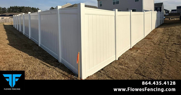 Vinyl PVC Fencing Companies Greenville / Spartanburg | Flowes Fencing